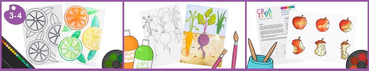 Fruit & Vegetables Art Lesson Plan - K-6 Art Lesson Plans