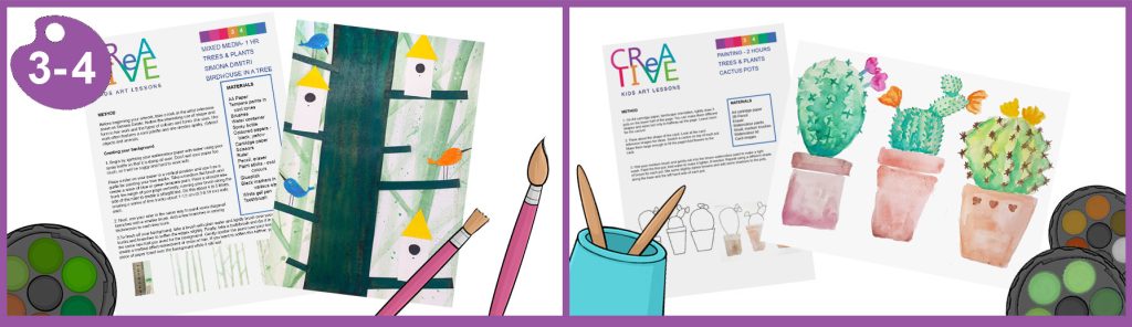 Trees & Plants Art Lesson Plans - Creative Kids Art Lessons