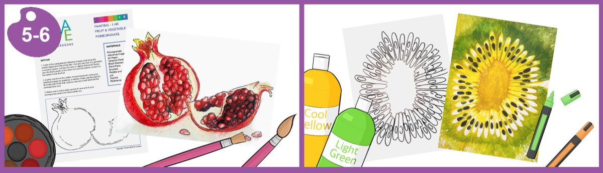 Fruit & Vegetables Art Lesson Plan - K-6 Art Lesson Plans