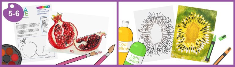 Fruit & Vegetables Art Lesson Plan - K-6 Art Lesson Plans