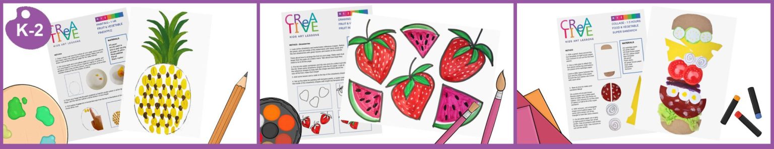 Fruit & Vegetables Art Lesson Plan - K-6 Art Lesson Plans