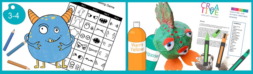 Mythical Creatures Art Lesson Plans - K-6