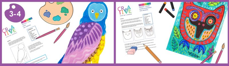 Owl Art Lesson Plans - Creative Kids Art Lessons