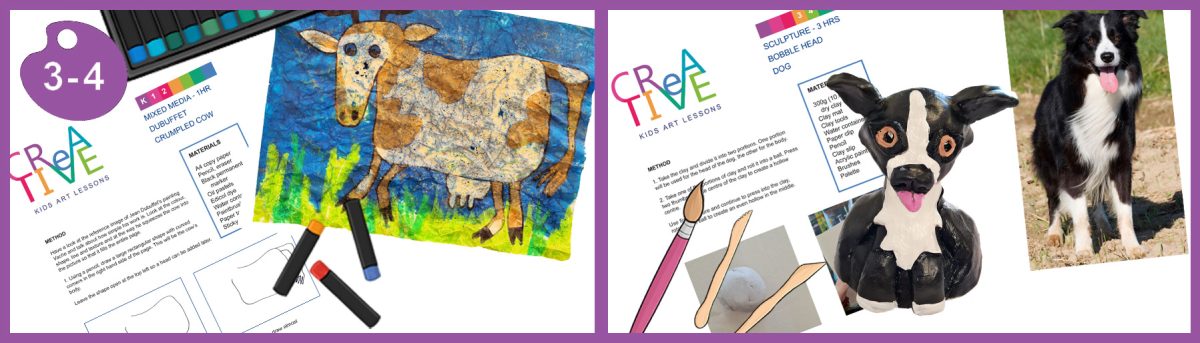 Farm Animal Art Lesson Plans - Creative Kids Art Lessons