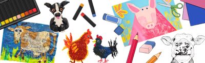 Farm Animal Art Lesson Plans - Creative Kids Art Lessons