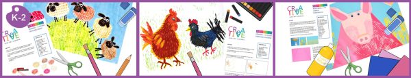 Farm Animal Art Lesson Plans - Creative Kids Art Lessons