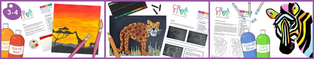African Animal Art Lesson Plans - Creative Kids Art Lessons