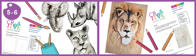 African Animal Art Lesson Plans - Creative Kids Art Lessons