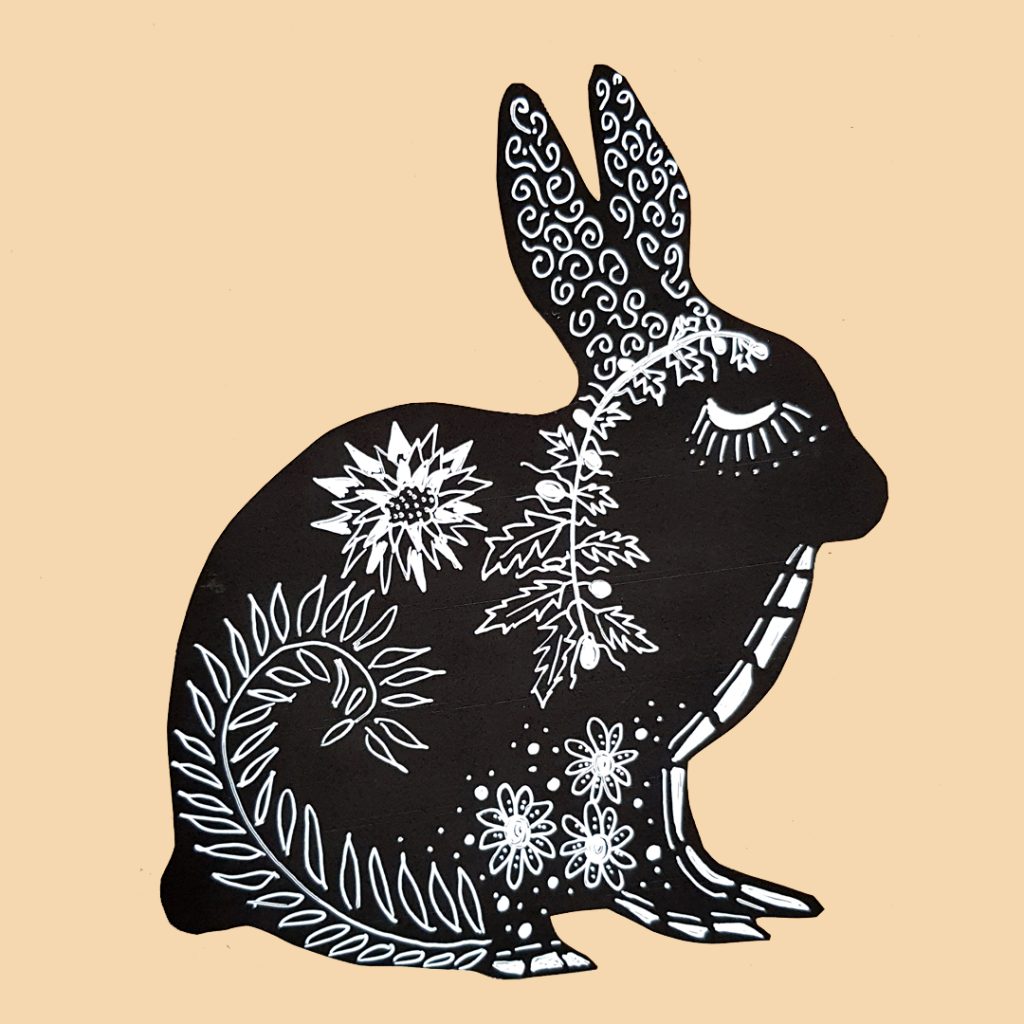Rabbit Silhouette | Creative Kids Art Lessons