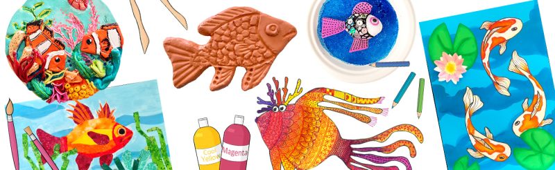 Fish Art Lesson Plans - Creative Kids Art Lessons