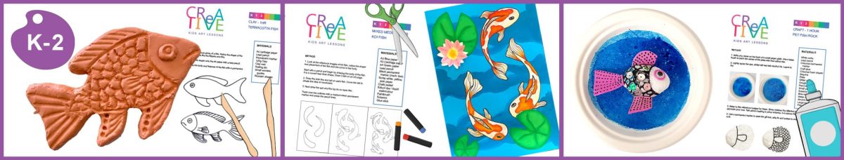 Fish Art Lesson Plans - Creative Kids Art Lessons