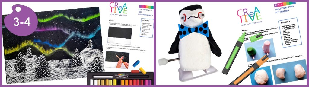 Arctic and Antarctic Art Lesson Plans - Creative Kids Art Lessons