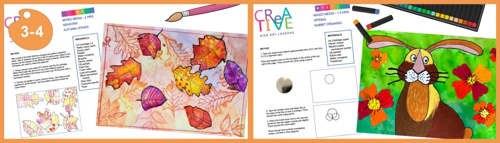 Year Events to Seasons; Spring + Autumn or Fall | Creative Kids Art Lessons