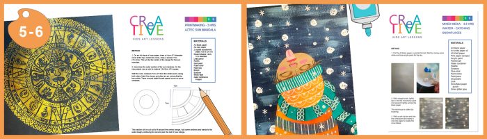 Year Events to Seasons; Summer and Winter | Creative Kids Art Lessons