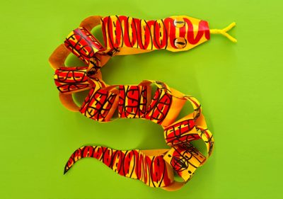 Rainbow Serpent - class project | Creative Kids Art Lessons